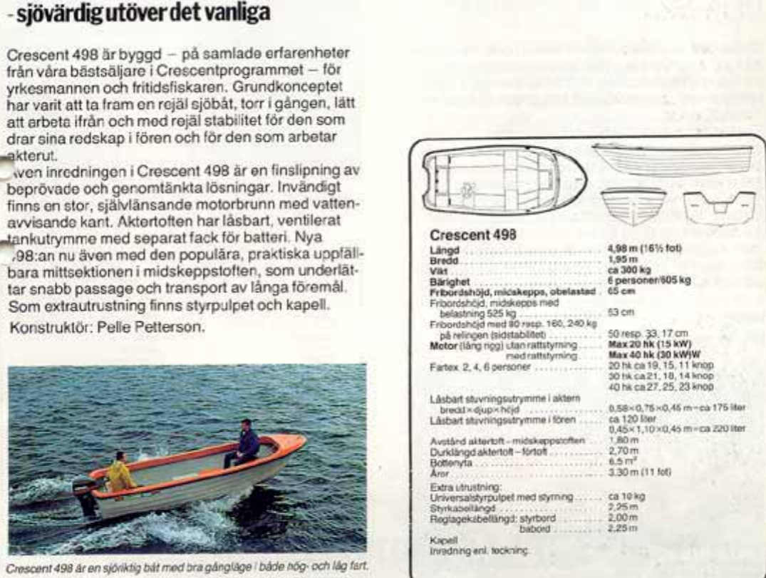 Crescent Såld dvs bortsgen 498 | Skipperi